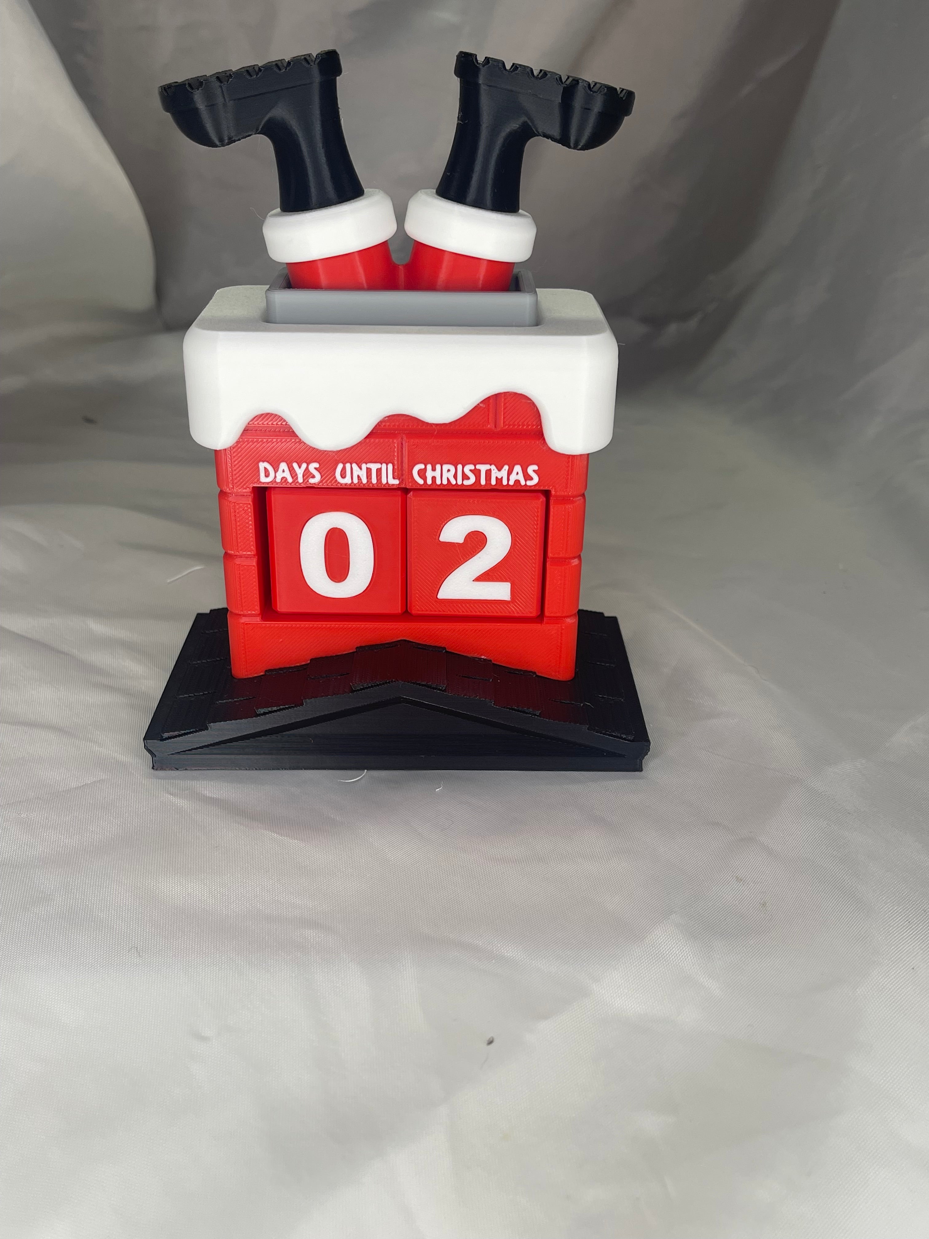 Santa Stuck in the Chimney Christmas Countdown – Interactive Holiday Countdown with Dice ...